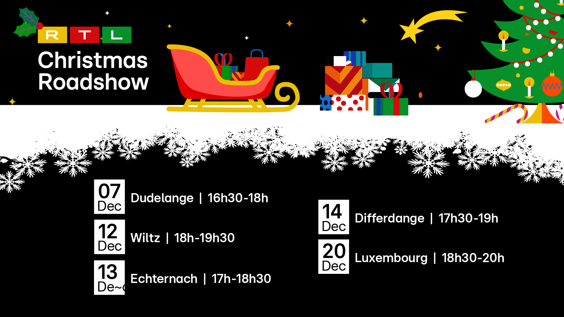 On the road to magic with RTL!: Dudelange, Wiltz, Echternach ...