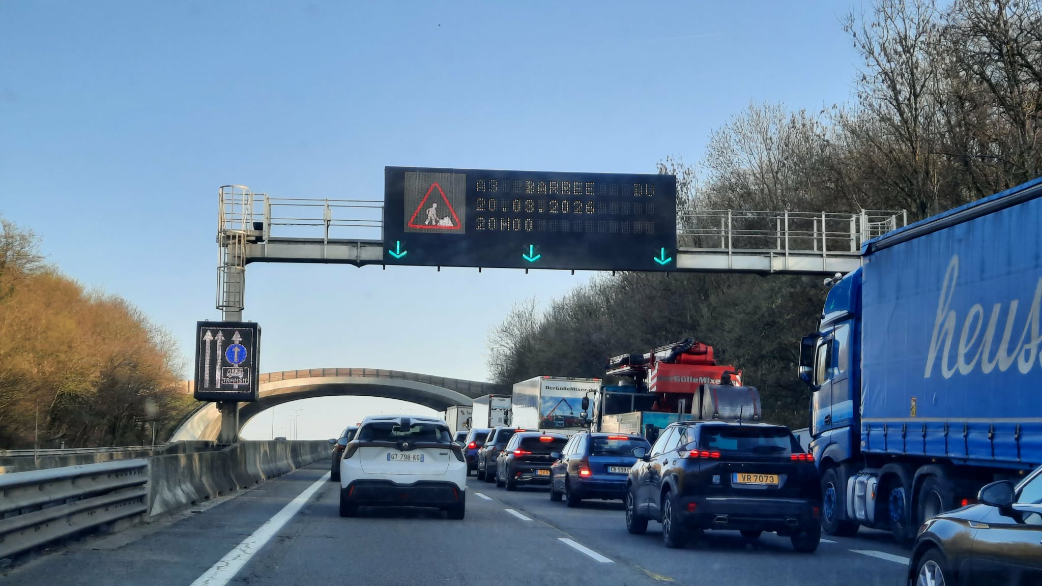 Dans les deux sens: L'A3 fermée dès ce vendredi et pour trois jours ...