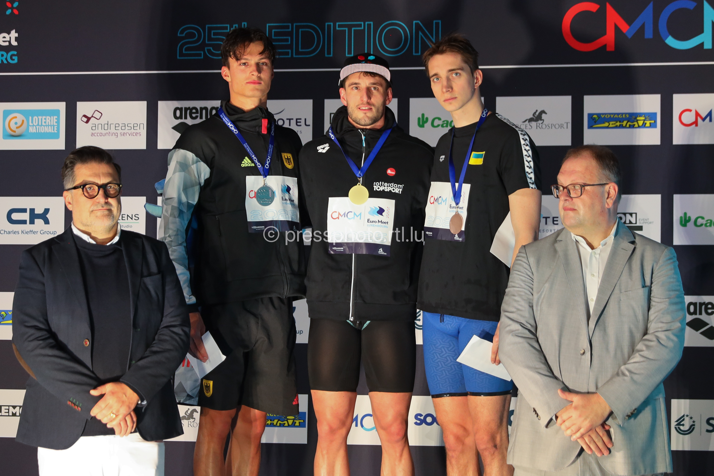 Euro Meet: 1. Dag: 8. Plaz fir de Julien Henx iwwer 50 Meter Papillon