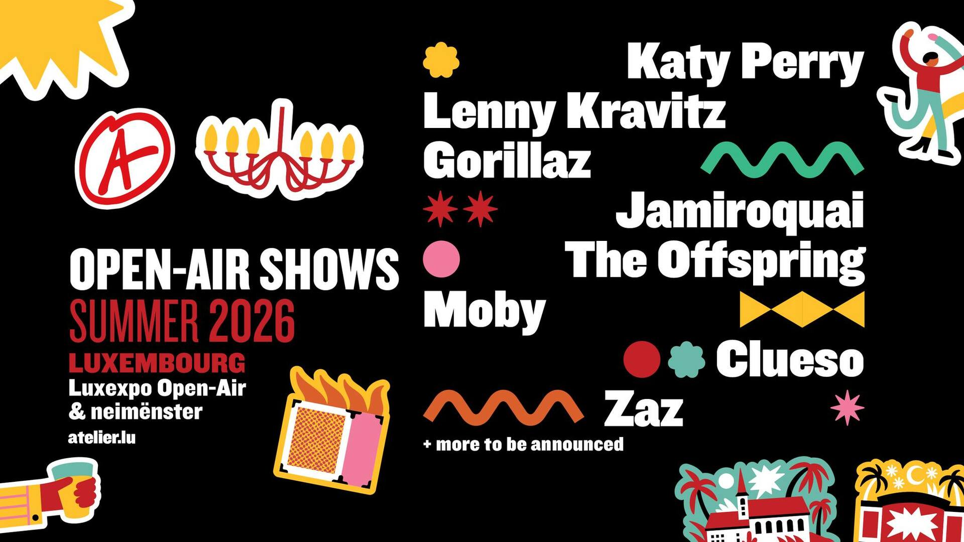 Summer concerts 2026: Katy Perry, Gorillaz, Offspring, and Lenny ...