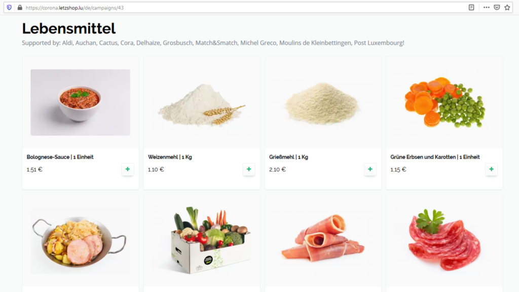 Corona.letzshop.lu: Online platform racks up 1,000 orders in just five days