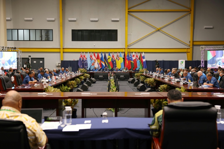 Nations split: Pacific Island leaders back 'ocean of peace' at fraught ...
