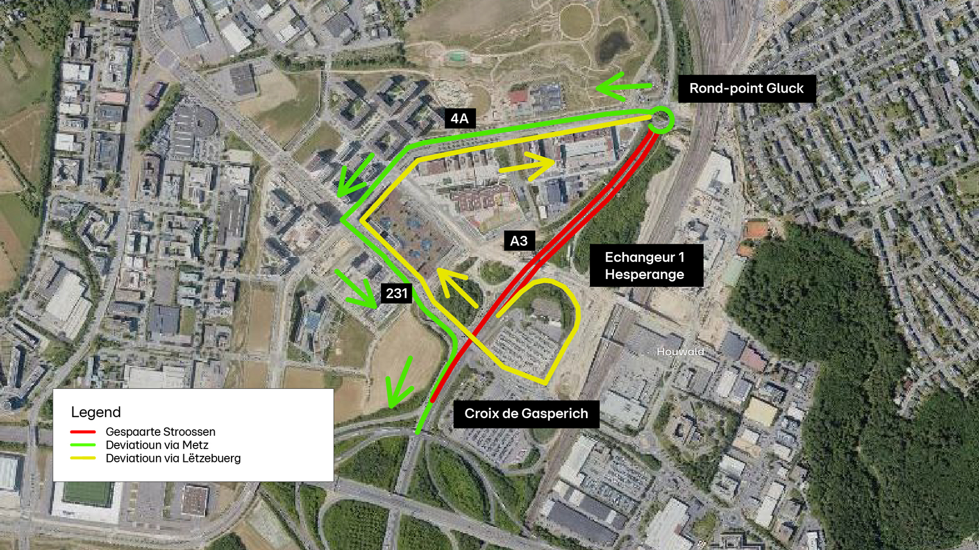 This weekend: Partial closures on the A3 motorway due to roadworks