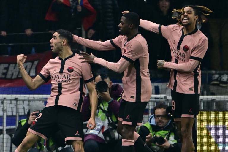 Thriller in Paris: Hakimi scores twice as PSG sink Lyon to stay ...