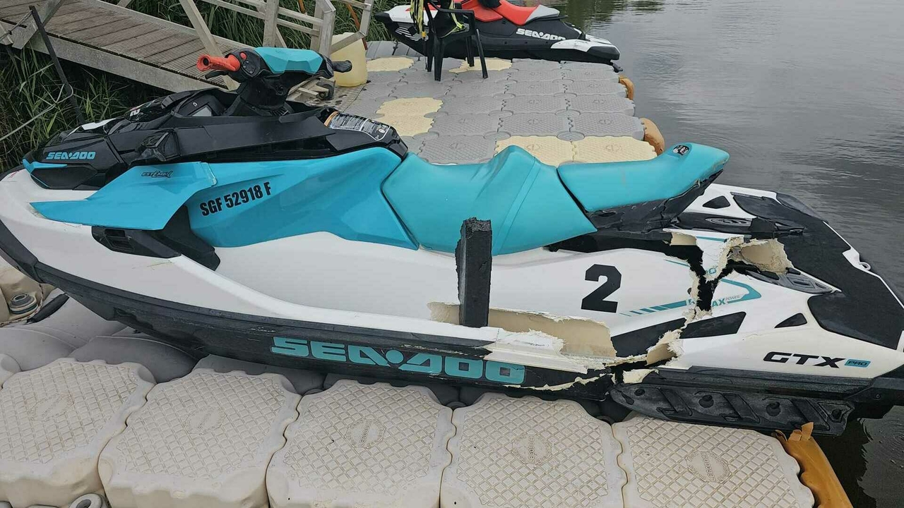 Hit-and-run accident: Jet ski split in two: Boat owner detained after ...