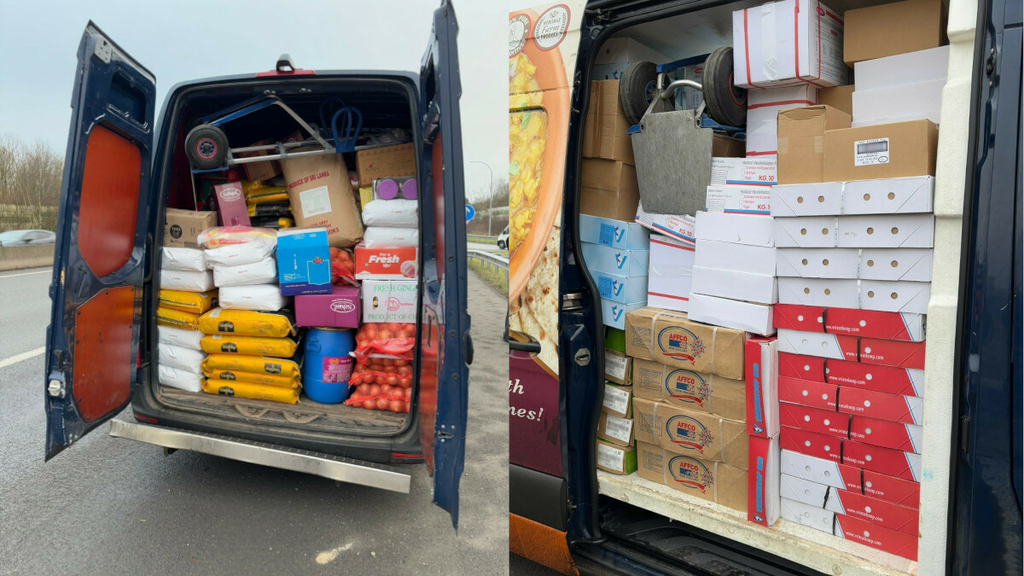 Komplett iwwerlueden: Mat 6,7 Tonne Charge iwwer d'Areler A6