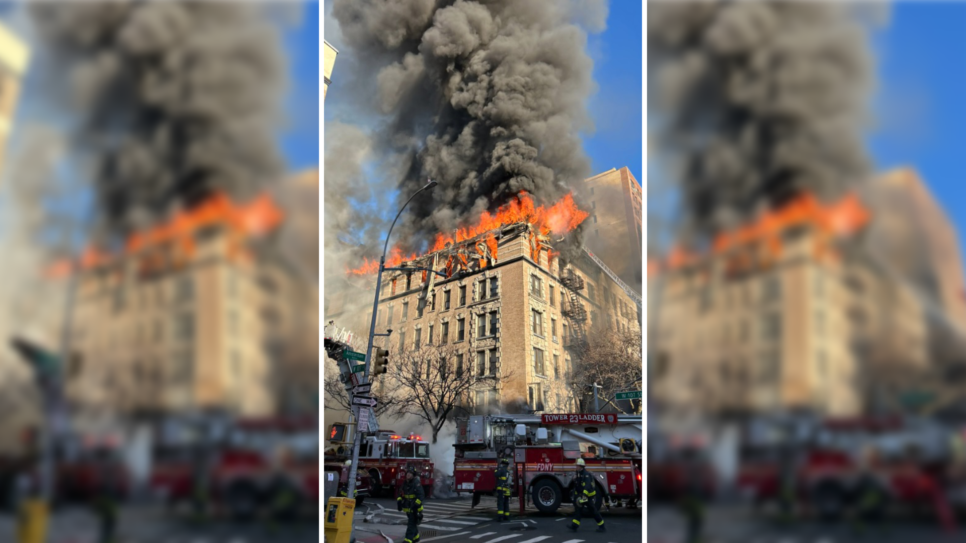 Three minor injuries: Major fire ravages Manhattan building - RTL Today