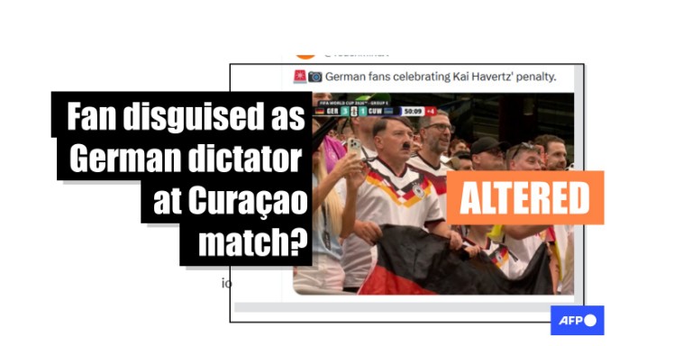 Fact Check: Fake picture of German football fan dressed as Hitler ...