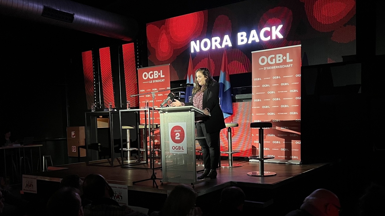 Meeting de l'OGBL: Nora Back: "Les salariés d'Ampacet sont un exemple ...