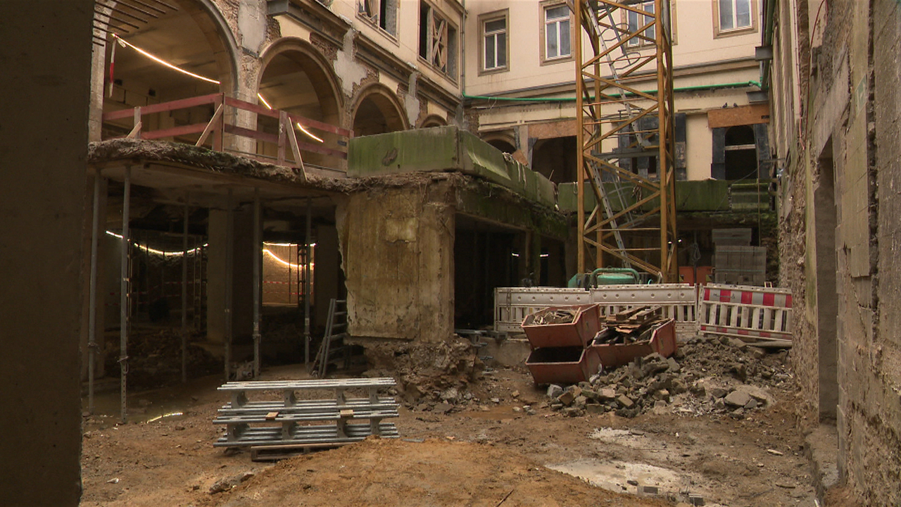 Futur Hôtel des Postes à Hamilius: Le chantier a mis au jour des ...