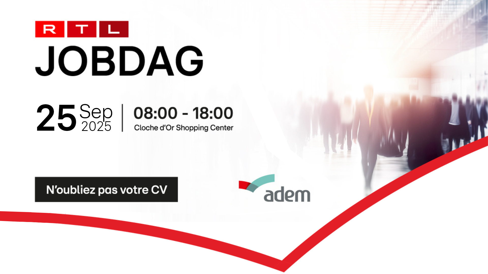 RTL Jobdag: Rendez-vous à la Cloche d'Or pour trouver un emploi - RTL Infos