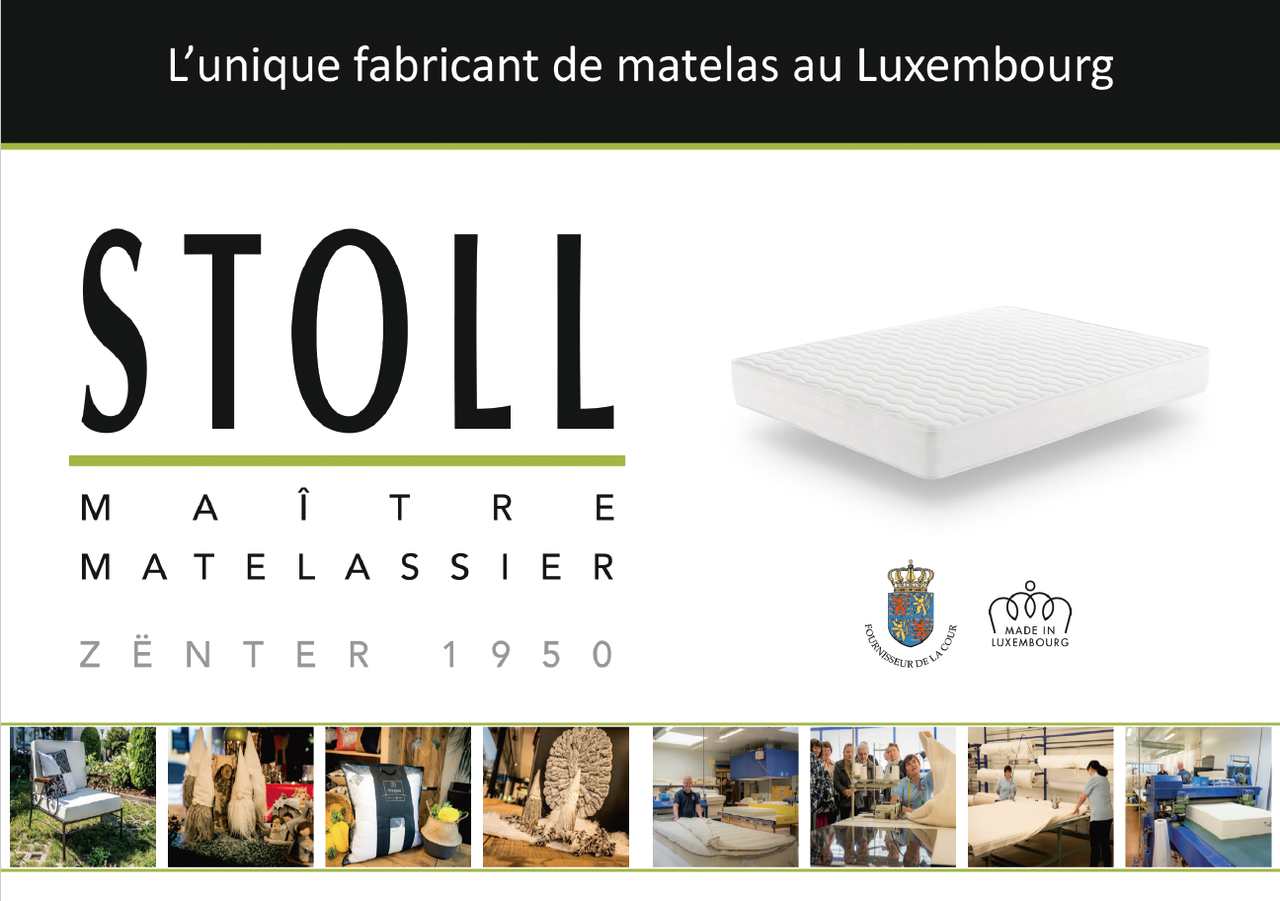 De gesonde Schlof op dräi Adressen: 70 Joer Stoll Maître Matelassier ...