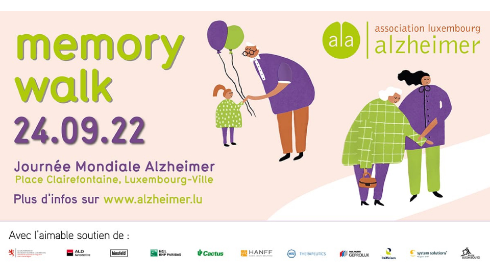 Erëm op der Place Clairefontaine: Memory walk zesumme mat der ALA