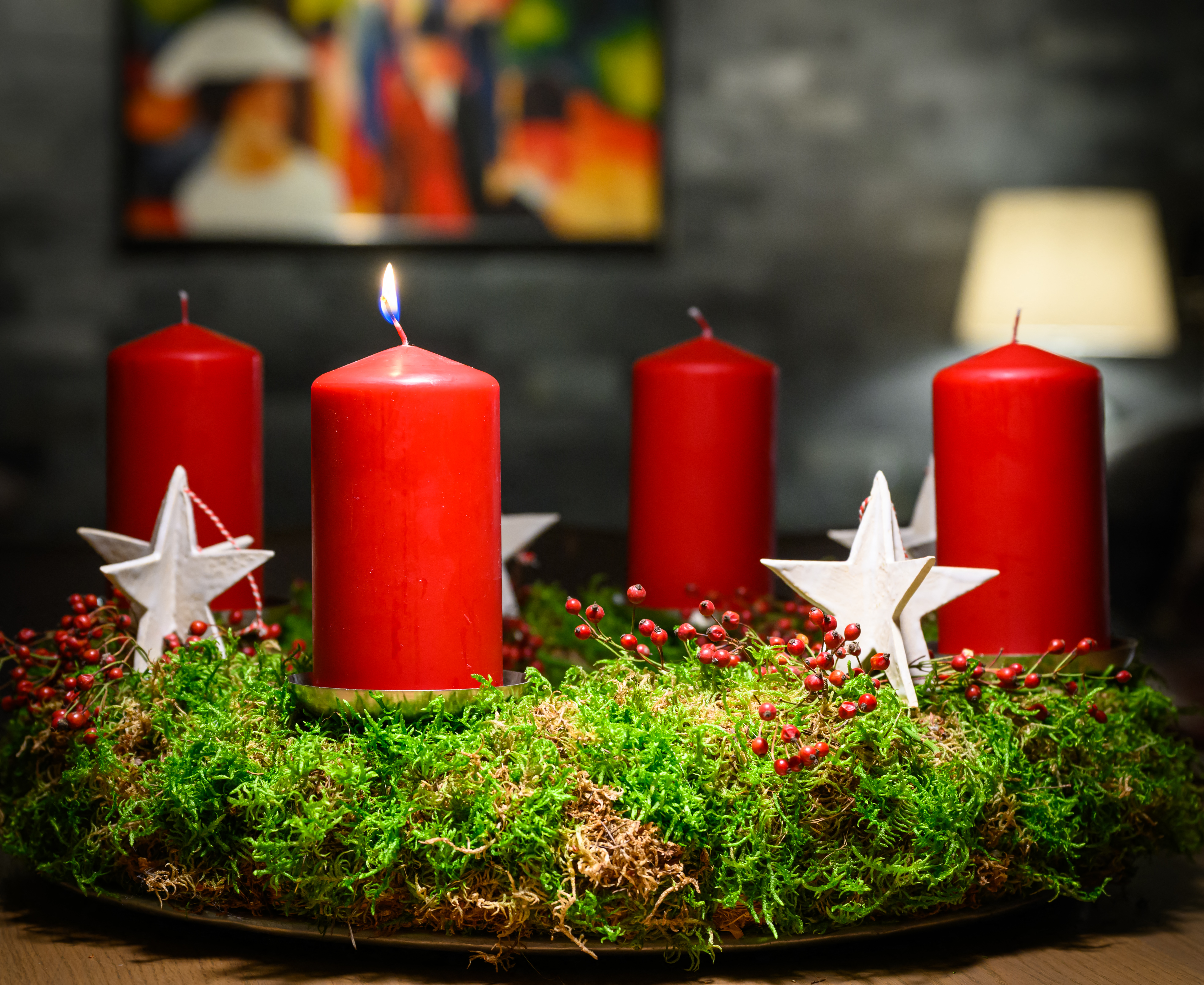 Emergency services: Firefighters mobilised after Advent wreath catches ...