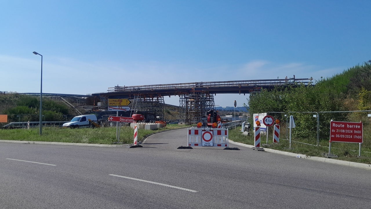 First stage of construction concludes: Bridge over Marnach roundabout ...