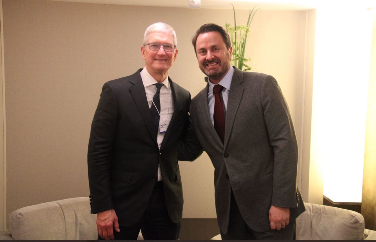 Connectivity and upgrades: Xavier Bettel meets Tim Cook