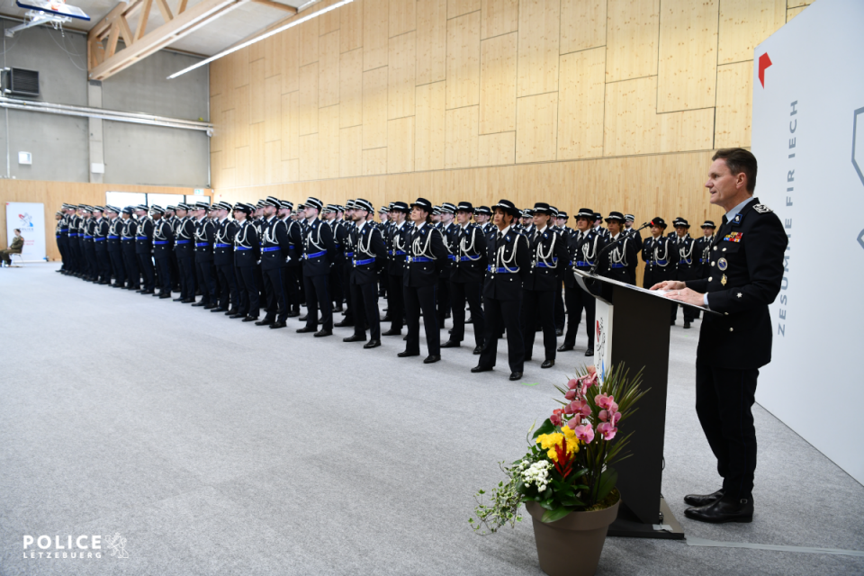 Taking on great responsibility: 144 new officers sworn in at Grand ...