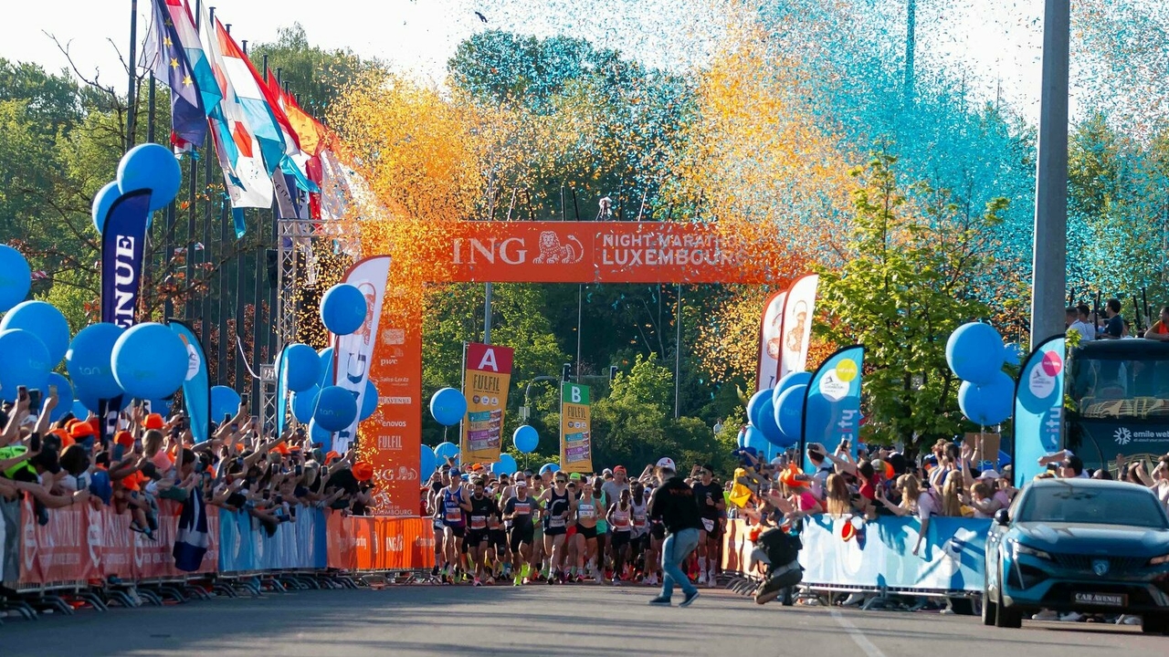 ING Night Marathon: 17.000 Leefer sinn e Samschdeg an der Stad mat ...