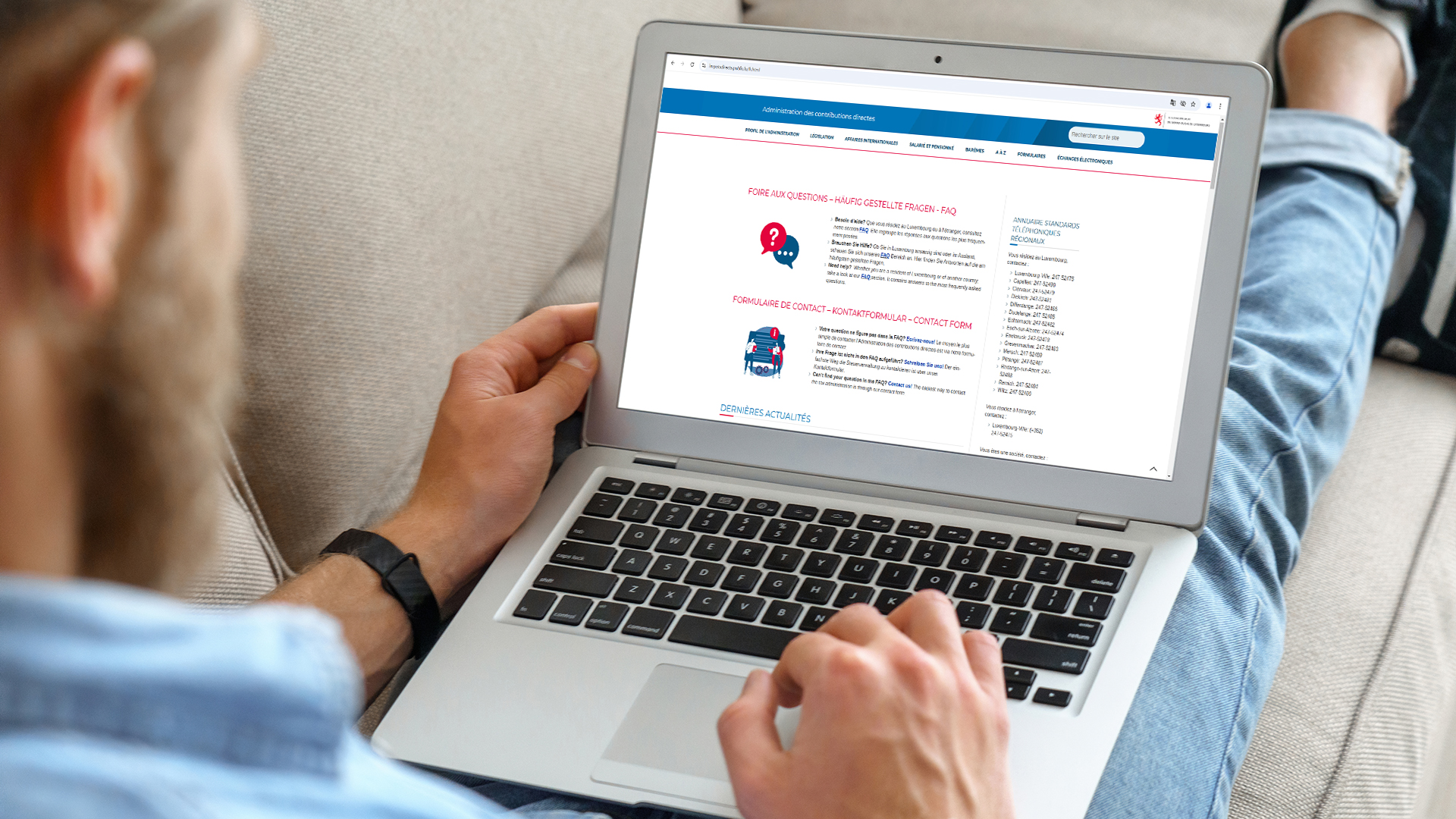 Request documents and FAQ: Tax office can now be contacted via online ...